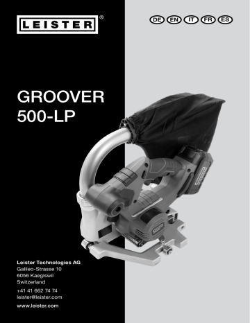 Leister Groover 500-LP Operating Instructions | Manualzz