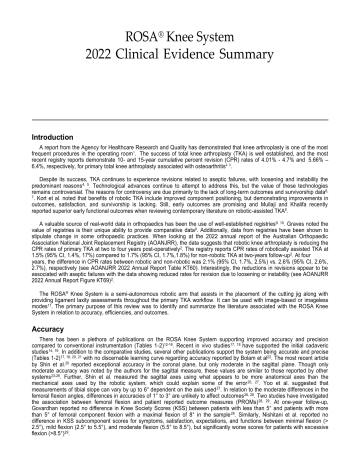 Zimmer ROSA Knee System: Robotic Knee Replacement Owner's Manual | Manualzz