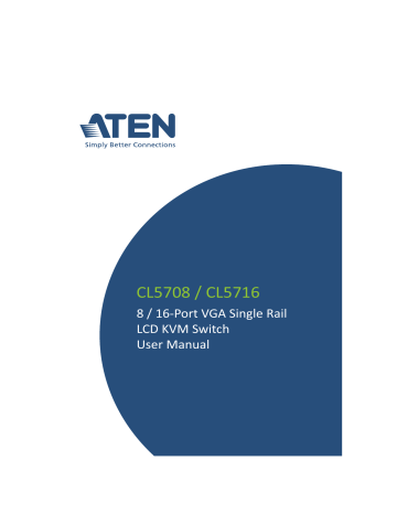 Aten CL5716 LCD KVM Switches / Console User Manual | Manualzz