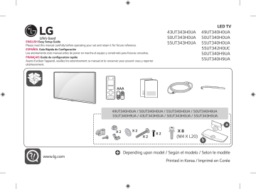 LG 55UT340H9UA Easy Setup Guide | Manualzz