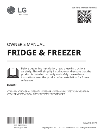 LG VT38BPP Owner's Manual | Manualzz