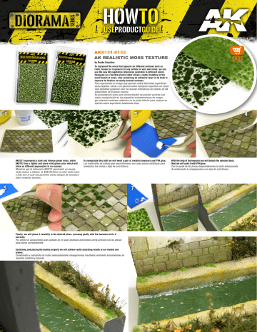 AK Interactive AK8132 AK REALISTIC MOSS TEXTURE Product guide | Manualzz