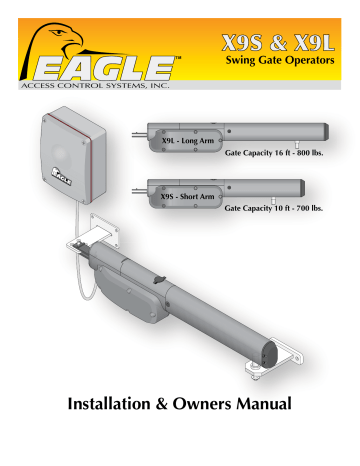 Eagle X9 AC Series Owner's Manual | Manualzz