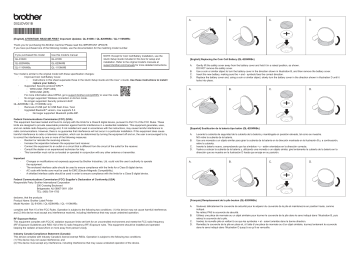 Brother QL-820NWB/820NWBc Label Printer Specification | Manualzz