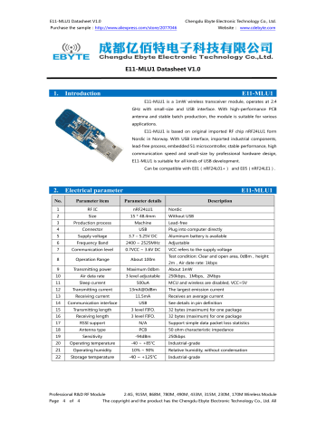 Ebyte E11-MLU1 User Manual | Manualzz