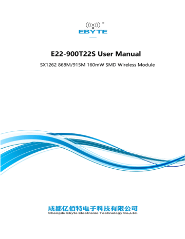Ebyte E22-900T22S User Manual | Manualzz