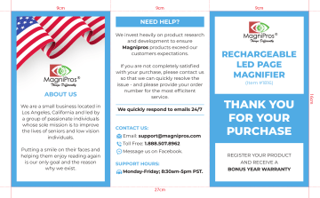 Sharper Image Portable Lighted Magnifier Product Manual | Manualzz