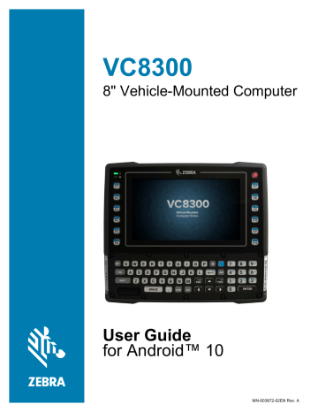 Zebra VC8300 User Guide | Manualzz
