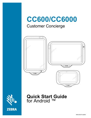 Zebra CC600/CC6000 Quick Start Guide | Manualzz