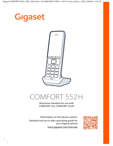 Gigaset COMFORT 550HX User Guide | Manualzz