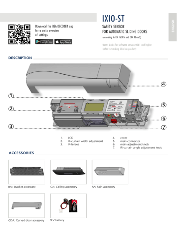 BEA IXIO-S User Guide | Manualzz