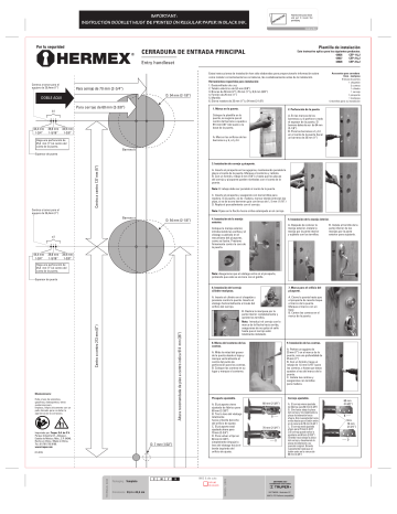 Hermex CEP-31JJ Doble jaladera El manual del propietario | Manualzz