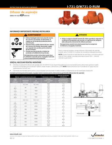Victaulic Series 731-D and Series W731-D Suction Diffuser Installation ...
