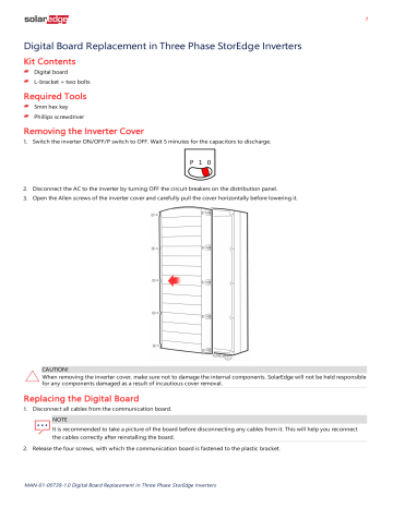 SolarEdge Digital Board Installation Guide | Manualzz