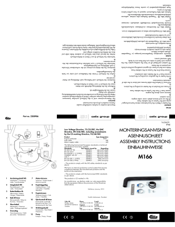 Calix M166 Assembly kit Installationsanleitung | Manualzz