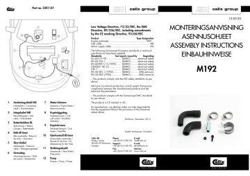 Calix M192 Assembly kit Installationsanleitung | Manualzz