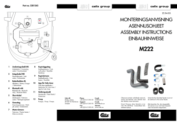 Calix M222 Assembly kit Installationsanleitung | Manualzz