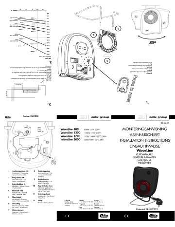 Calix WaveLine Cab heater Installation Instructions | Manualzz