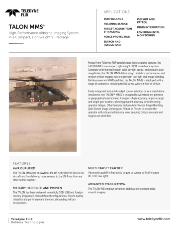 FLIR Talon® MMS Datasheet | Manualzz