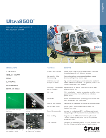 FLIR Ultra 8500 Datasheet | Manualzz
