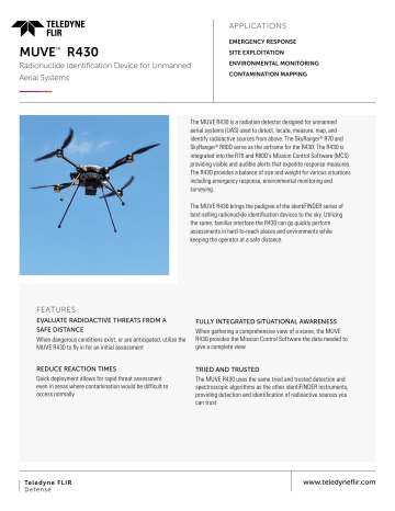 FLIR MUVE™ R430 Datasheet | Manualzz