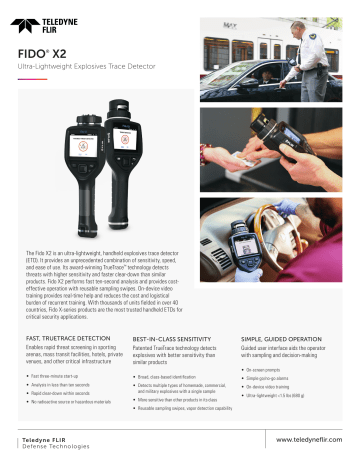 FLIR Fido® X2 Datasheet | Manualzz