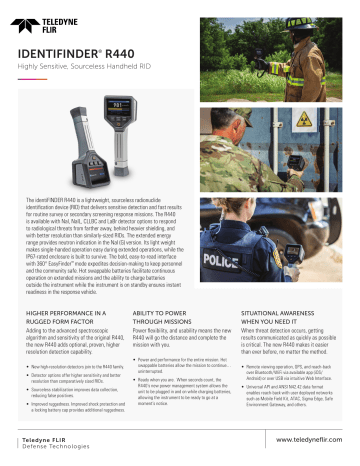 FLIR identiFINDER® R440 Datasheet | Manualzz