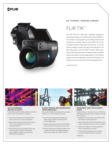 FLIR T1020 Datasheet | Manualzz
