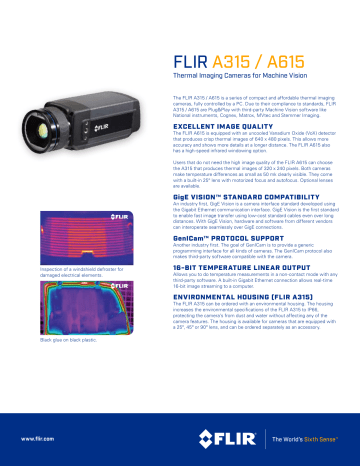 FLIR A615 Datasheet | Manualzz