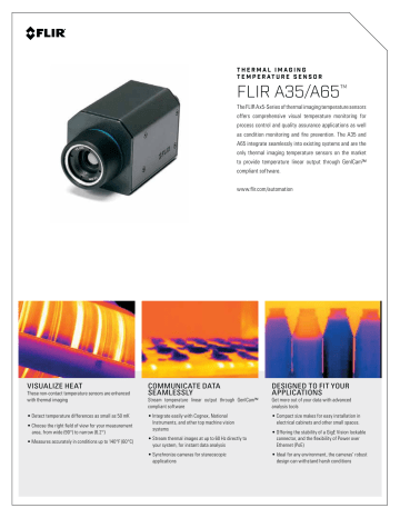 FLIR A65 Datasheet | Manualzz