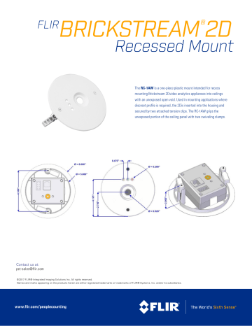 FLIR Brickstream 2D Datasheet | Manualzz