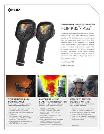 FLIR K33 Datasheet | Manualzz