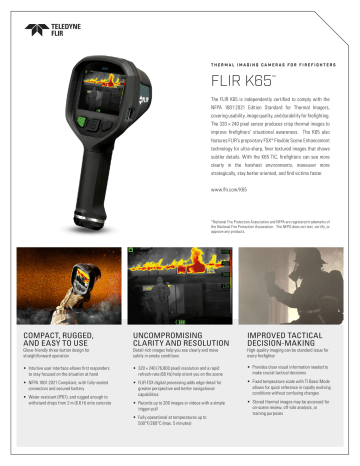 FLIR K65 Datasheet | Manualzz