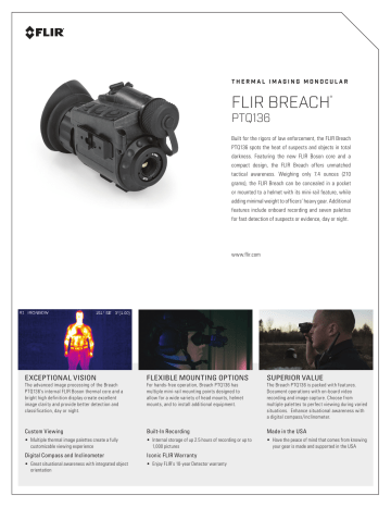 FLIR Breach® PTQ136 Datasheet | Manualzz