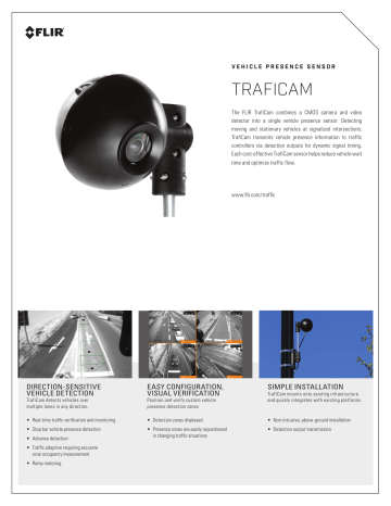 FLIR TrafiCam Datasheet | Manualzz