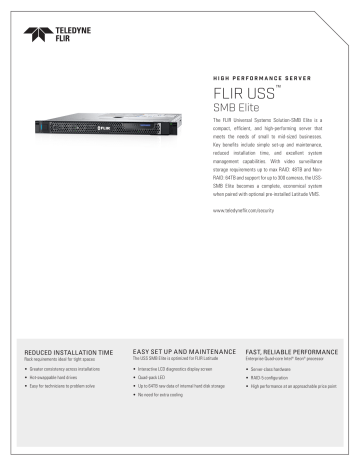 FLIR USS - SMB Elite® Datasheet | Manualzz