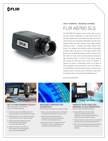 FLIR A6780 SLS Datasheet | Manualzz