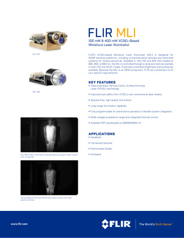 FLIR MLI-100 Datasheet | Manualzz