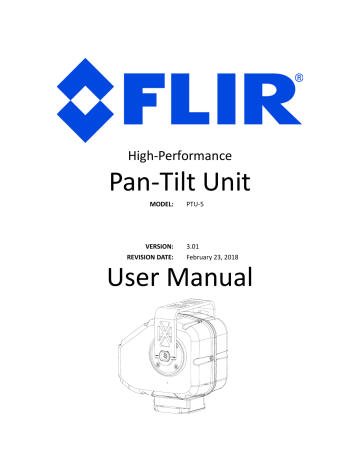 FLIR PTU-5 User Manual | Manualzz