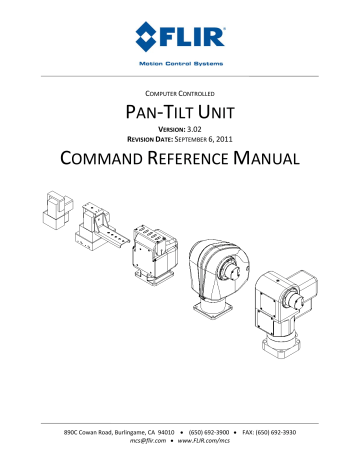 FLIR PTU-SDK User Manual | Manualzz