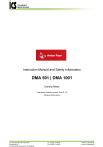 Anton Paar DMA 501, DMA 1001 Instruction Manual | Manualzz