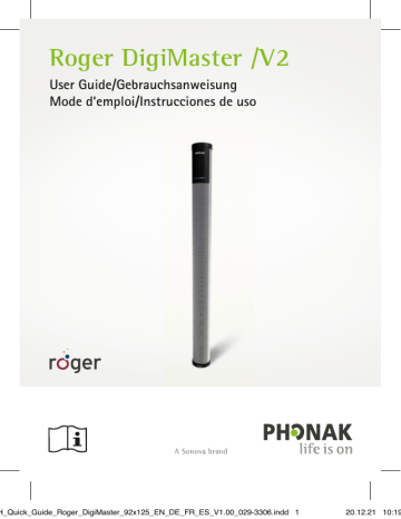 Phonak Roger DigiMaster V2 Speaker Column Benutzerhandbuch | Manualzz
