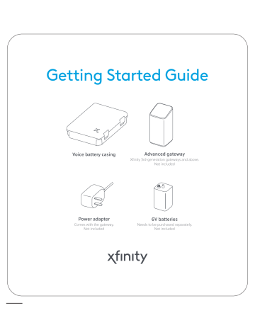 Xfinity XBBL Battery Backup Device User Guide | Manualzz