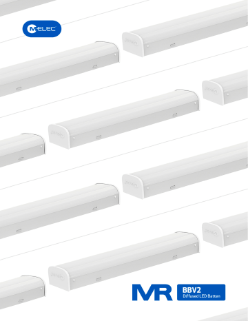 MELEC ML-MRBBV2-60 Diffused LED Batten Instructions | Manualzz