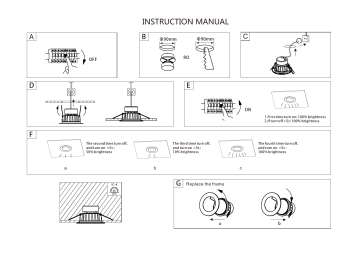 Roystar LED Recessed Downlight in White Instruction manual | Manualzz