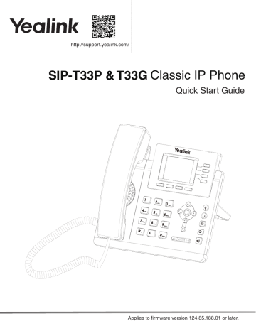 Yealink T33G Classic IP Phone User Guide | Manualzz