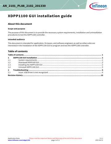infineon XDPP1100 DC-DC Converter Installation Guide | Manualzz