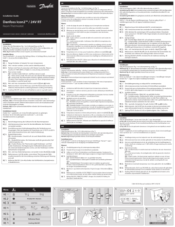 Danfoss VIMCI20F Icon2 Room Thermostat Guida d'installazione | Manualzz