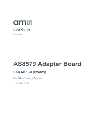 Detailed Description. AMS AS8579-SS_EK_AB, AS8579 | Manualzz