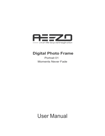 AEEZO Portrait 01 9 Inch Digital Photo Frame User Manual | Manualzz